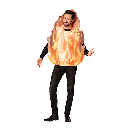 Click here for Unisex Adult Flaming Fire Costume  Large  Orange prices