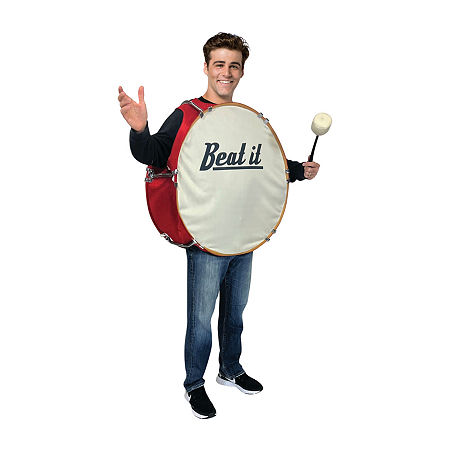 Click here for Unisex Adult Bass Drum Costume  Large  White prices
