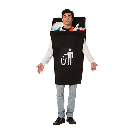 Click here for Unisex Adult Trash Can Costume  Large  Gray prices