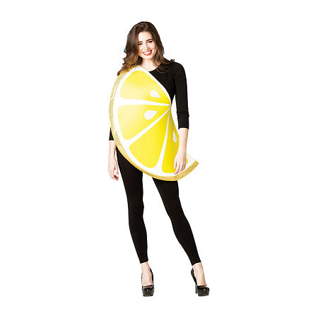 Click here for Unisex Adult Lemon Slice Costume  Large  Yellow prices