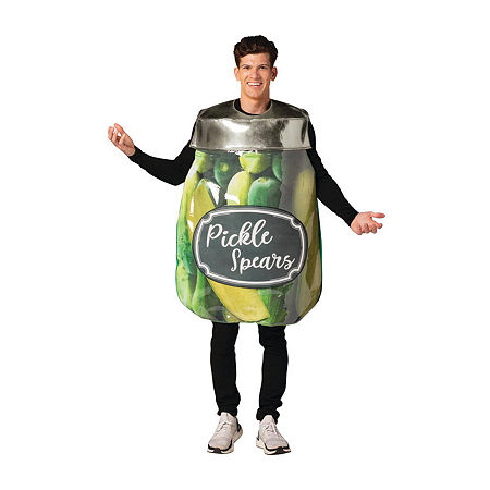 Click here for Unisex Adult Pickle Jar Costume  Large  Green prices
