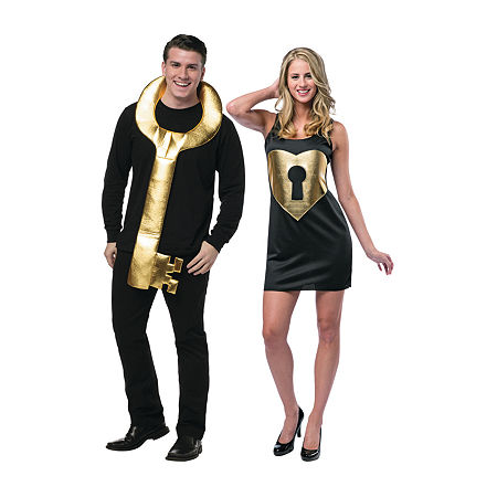 Click here for Unisex Adult Key To My Heart Couples Costume  Larg... prices
