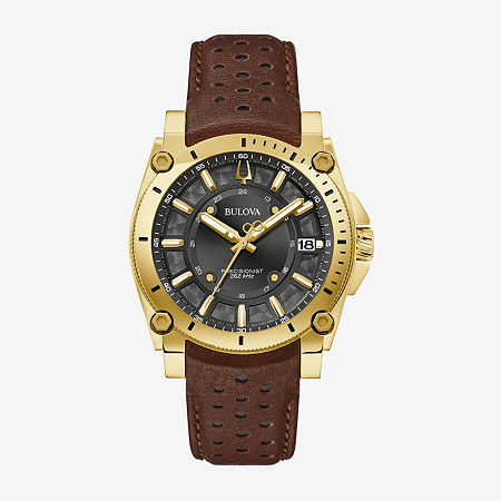 Click here for Bulova Mens Precisionist Icon Brown Leather Strap... prices