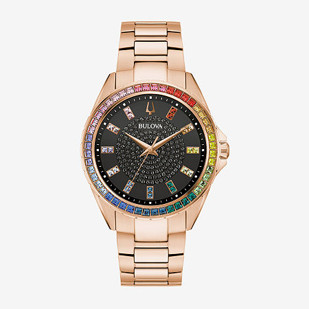 Click here for Bulova Mens Classic Phantom Rose Gold-Tone Stainle... prices