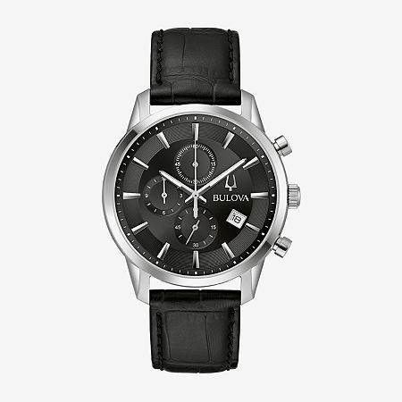 Click here for Bulova Mens Chronograph Classic Sutton Black Leath... prices
