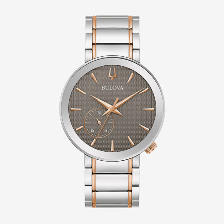 Bulova Mens Latin Grammy Futuro Two-Tone Stainless Steel Bracelet Watch 42mm - Two-tone