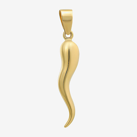 Click here for Italian Horn Mens 10K Gold Pendant  One Size prices