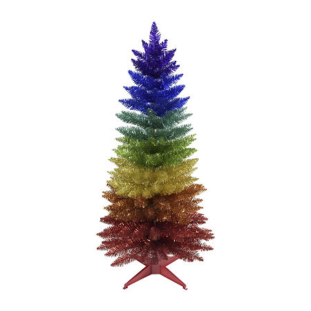 Click here for Kurt Adler Foil Rainbow 4 Foot Christmas Tree  One... prices