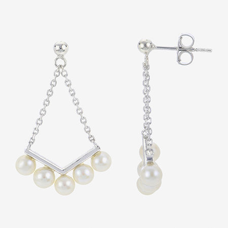 Click here for Womens White Cultured Freshwater Pearl Sterling Si... prices
