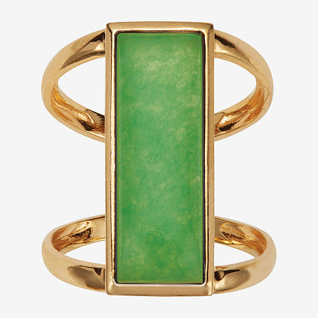 Click here for Womens Genuine Onyx or Jade 18K Gold Over Silver R... prices