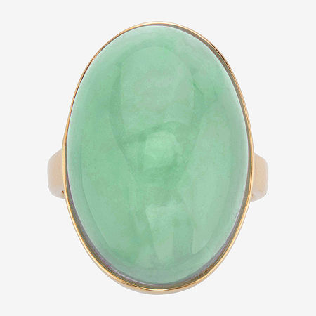 Click here for Womens Genuine Green Jade 14K Gold Over Silver Coc... prices