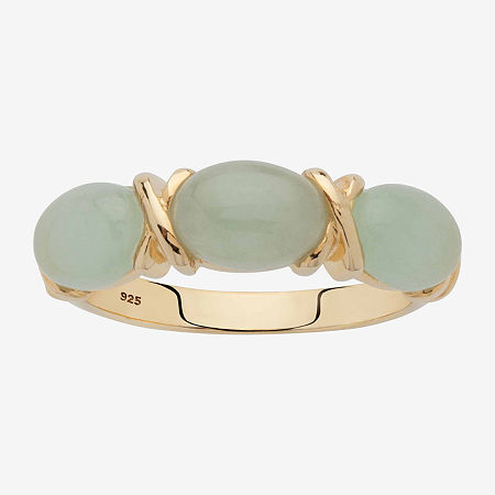 Click here for Womens 2.5MM Genuine Green Jade 14K Gold Over Silv... prices