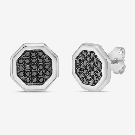 Click here for 3/8 CT. T.W. Natural Black Diamond Sterling Silver... prices