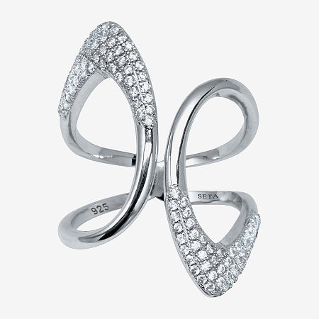 Click here for Diamonart Womens 1/2 CT. T.W. Cubic Zirconia Sterl... prices