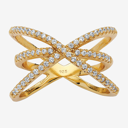 Click here for Womens 1/2 CT. T.W. Cubic Zirconia 14K Gold Over S... prices