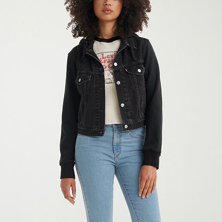 Click here for Levis Womens Hybrid Hoodie Trucker Jacket - Mind B... prices