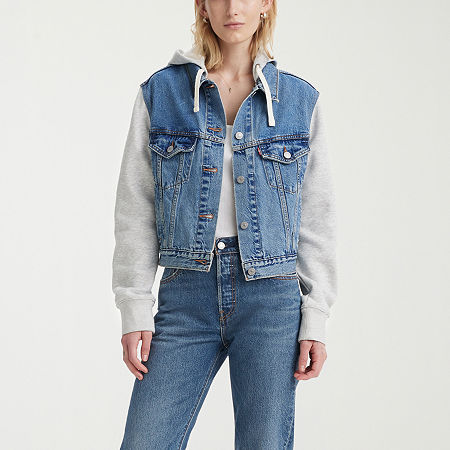 Click here for Levis Womens Hybrid Hoodie Trucker Jacket - Mixed... prices