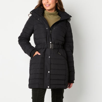 a.n.a Womens Heavyweight Puffer Jacket, Color: Black - JCPenney