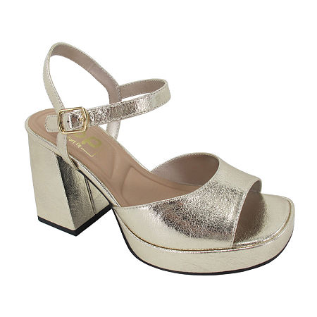 Click here for Pop Womens Fearless Heeled Sandals  7 Medium  Yell... prices