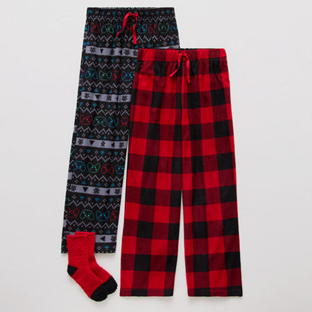 Click here for Little & Big Kid Boys Fleece Crew Neck Short Sleev... prices