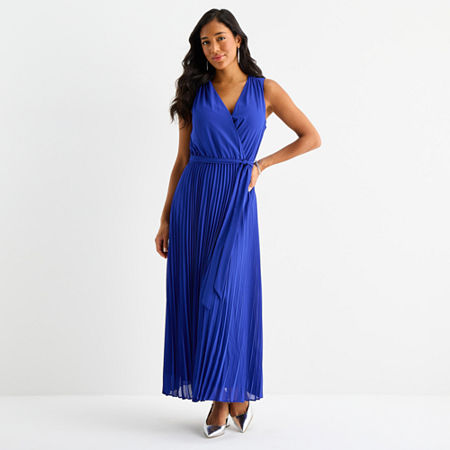 Click here for Sandra Darren Womens Sleeveless Maxi Dress  10  Bl... prices