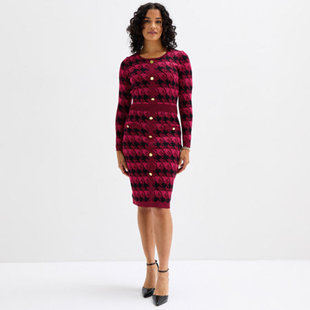 Click here for Melonie T Womens Long Sleeve Sweater Dress  X-smal... prices