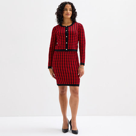 Click here for Melonie T Womens Long Sleeve Jacket Sweater Dress... prices