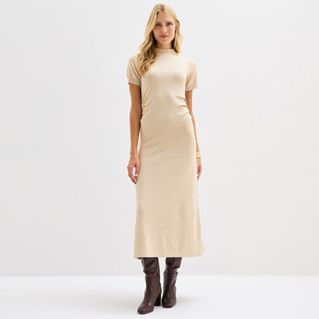 Click here for Isabel & Nina Womens Short Sleeve Midi Sheath Dres... prices