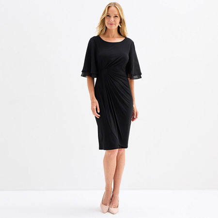 Click here for Connected Apparel Womens Short Sleeve Sheath Dress... prices