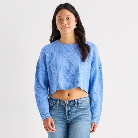 Click here for Arizona Juniors Womens Crew Neck Long Sleeve Pullo... prices