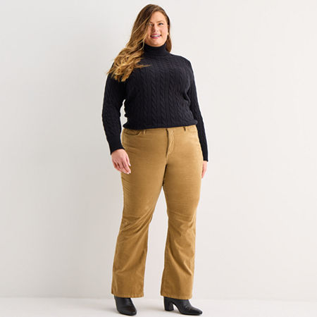 Click here for St. Johns Bay Womens Plus Mid Rise Bootcut Corduro... prices