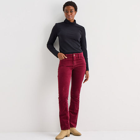 Click here for St. Johns Bay Womens Mid Rise Bootcut Corduroy Pan... prices