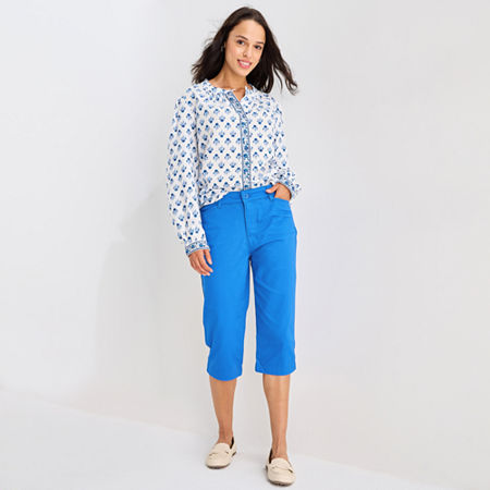 Click here for St. Johns Bay Womens Mid Rise Capri Pant  18  Blue prices