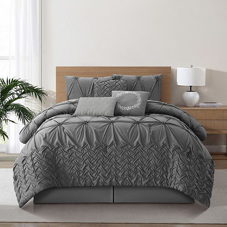 Stratford Park Piercen 7-Pc. Comforter Set  California King - Grey