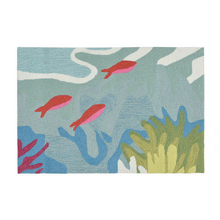 Click here for Liora Manne Ravella 2275 Ocean View Blue 2 x 3 Ind... prices