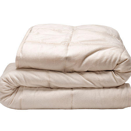 Tranquility Plush 18lb Weighted Blanket - Ivory