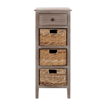 Click here for Michaela 4-Drawer Storage End Table  One Size  Whi... prices