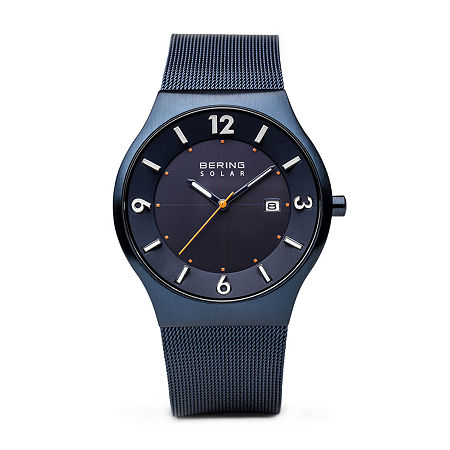 Click here for Bering Mens Blue Stainless Steel Bracelet Watch 14... prices