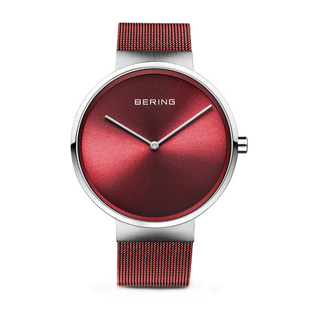 Click here for Bering Mens Red Stainless Steel Bracelet Watch 145... prices