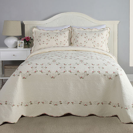 Click here for Modern Heirloom Felisa Bedspread  King - Light Bei... prices