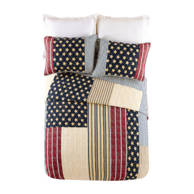 Modern Heirloom Americana 3-pc. Reversible Quilt Set, Color: Multi ...