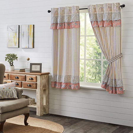 Click here for Vhc Brands Kaila Ticking Stripe Rod Pocket Light-F... prices