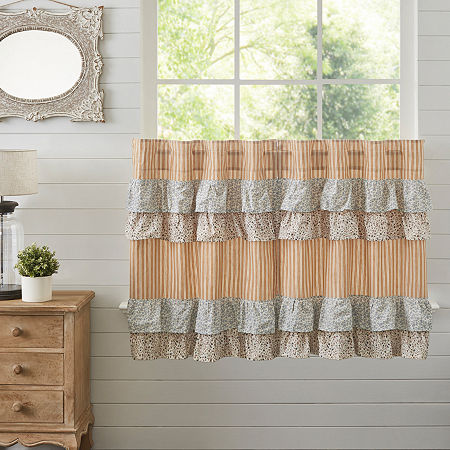 Click here for Vhc Brands Kaila Ticking Stripe 2-pc. Rod Pocket W... prices