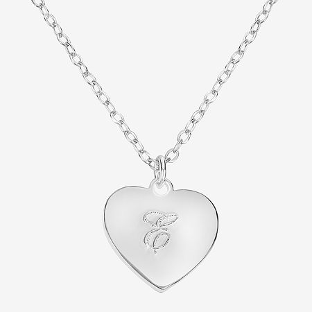 Click here for Silver Treasures Initial Womens Sterling Silver He... prices
