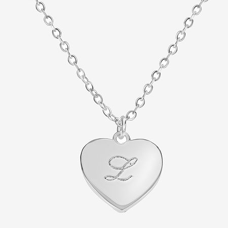 Click here for Silver Treasures Initial Womens Sterling Silver He... prices
