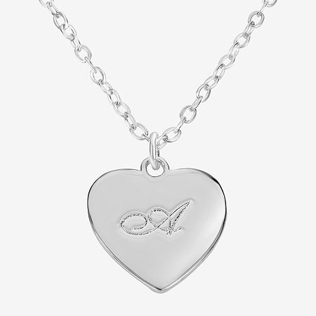 Click here for Silver Treasures Initial Womens Sterling Silver He... prices