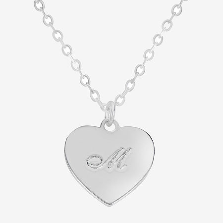 Click here for Silver Treasures Initial Womens Sterling Silver He... prices