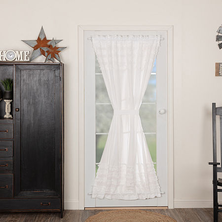 Click here for Vhc Brands Ruffle Sheer Petti Sheer Rod Pocket Sin... prices