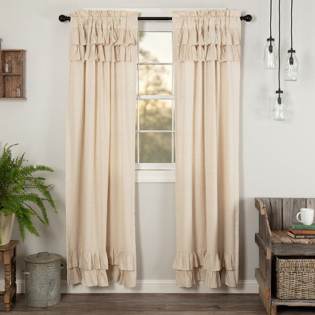 Click here for Vhc Brands Simple Life Ruffled Rod Pocket Light-Fi... prices