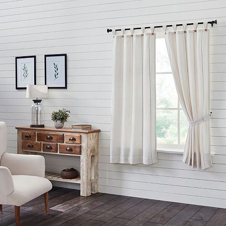 Click here for Vhc Brands Stitched Burlap Tab Top Light-Filtering... prices